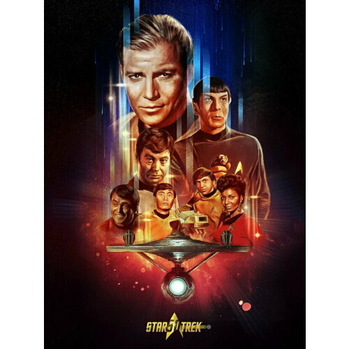 Плакат, постер на бумаге Star Trek/Звездный путь/искусство/арт/абстракция/творчество. Размер 42 х 60 см