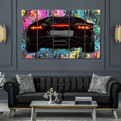 Модульная картина/Модульная картина на холсте/Модульная картина в подарок/ Aventador - Авентадор125х80