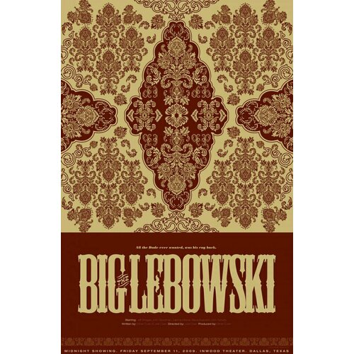 Плакат, постер на бумаге The Big Lebowski/Большой Лебовски. Размер 60 х 84 см