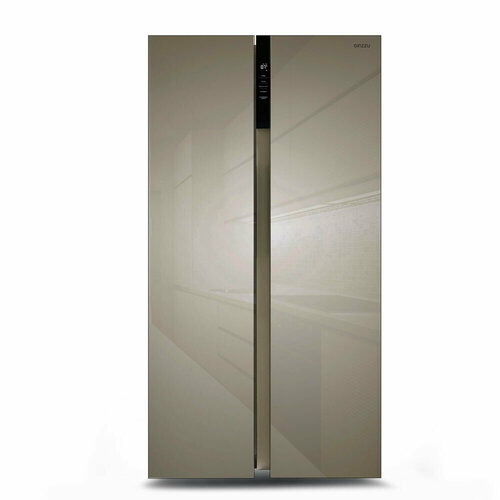 Холодильник Side by Side Ginzzu NFI-5212 шампань стекло