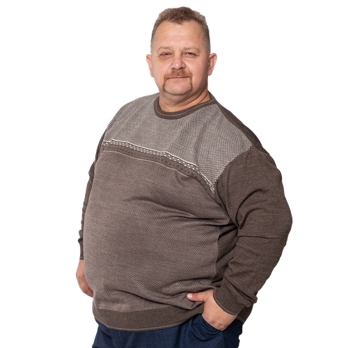 Пуловер Turhan, размер 6 XL, коричневый
