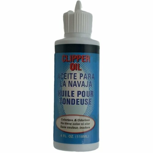 Масло Clipper Oil для смазки и очистки ножевых блоков машинок для стрижки волос (118мл)