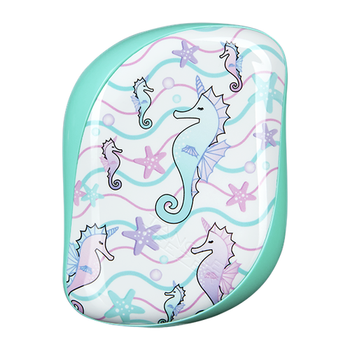 Расческа Tangle Teezer Compact Styler Sea Unicorns, массажная щетка для распутывания волос, 9 см