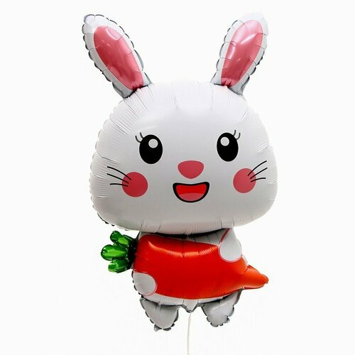 Шар фольгированный 33" «Кролик с морковкой» (комплект из 21 шт)