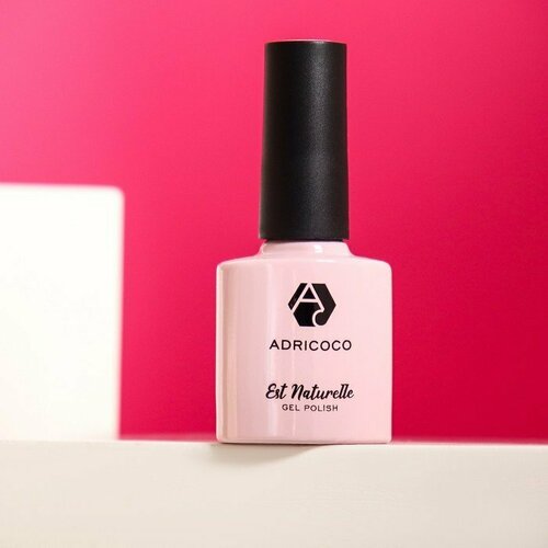 Гель-лак ADRICOCO Est Naturelle №01 камуфлирующий розовый, 8 мл (комплект из 5 шт)