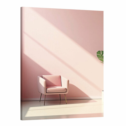Интерьерная картина 50х70 "Розовый уголок"