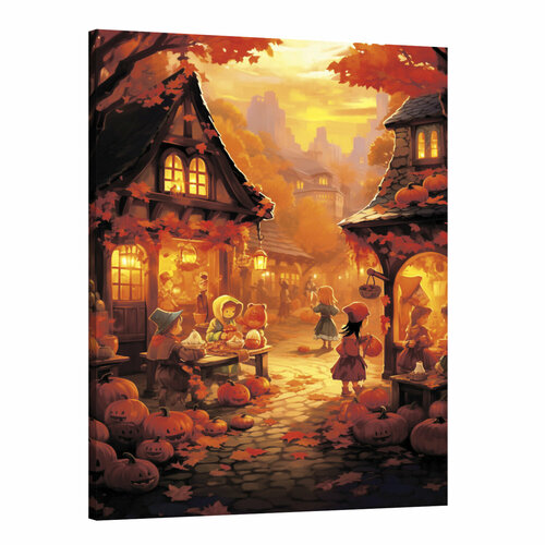 Интерьерная картина 50х70 "Осенний сказочник"
