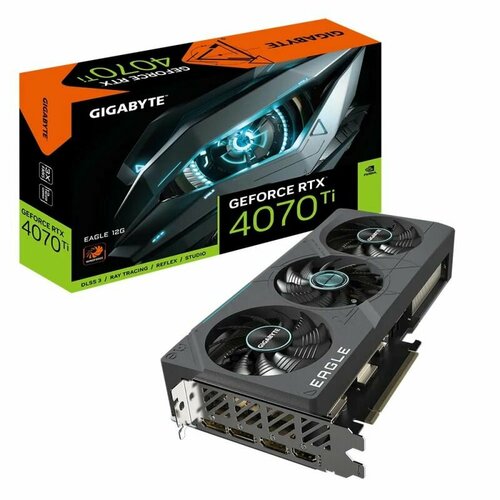 Видеокарта Gigabyte RTX4070Ti EAGLE 12GB GDDR6X 192-bit HDMI 3xDP 3FAN RTL