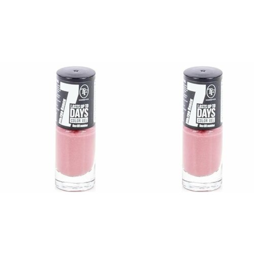 TF cosmetics Лак для ногтей 7 Days Мерцающая роза,8 мл,2 шт