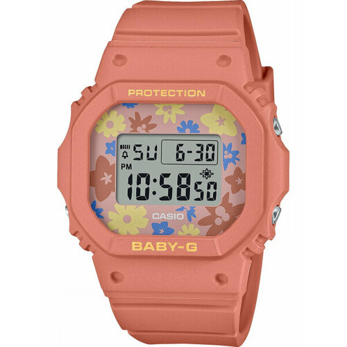 Наручные часы CASIO Baby-G, оранжевый, мультиколор