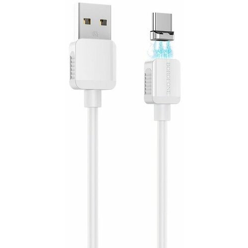 Borofone Кабель магнитный BX57 USB - Type-C, 2A, 1м white (Белый)