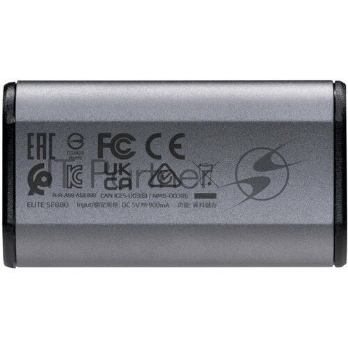 Накопитель SSD A-Data USB-C 500Gb AELI-SE880-500GCGY SE880 2.5 серый