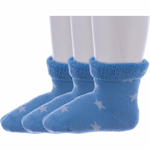 Носки RuSocks 3 пары, размер 11-12, голубой