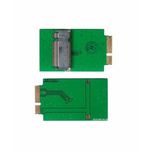 Adapter / Адаптер средний SSD - M.2(NGFF) для Apple MacBook Air 11 13 A1370 A1369, Late 2010 Mid 2011 (зеленый) SSD 6+12pin NFHK N-2011N