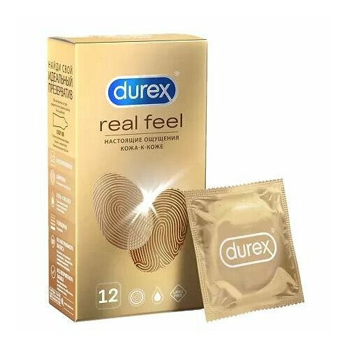 Durex RealFeel Презервативы для естественных ощущений - 12 шт.