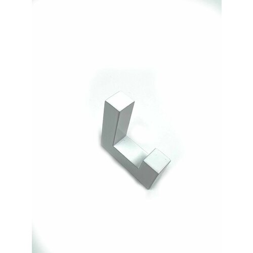 Крючок настенный мебельный универсальный, белый в стиле Loft 4 шт