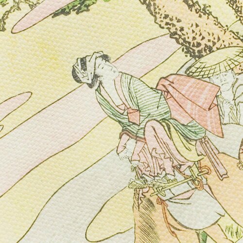 Картина на холсте, репродукция / Кацусика Хокусай / Размер 40 x 53 см