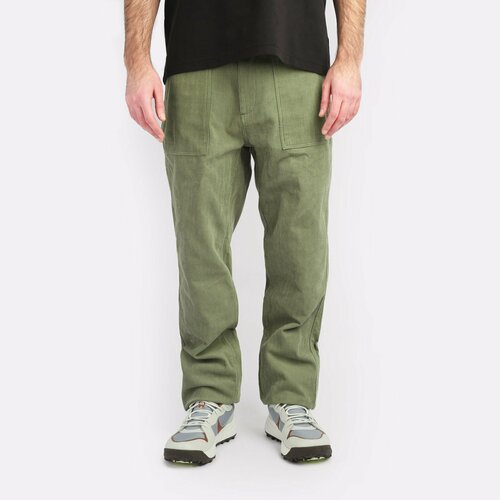 Брюки ALPHA INDUSTRIES Corduroy Fatigue Pant, размер 34, зеленый