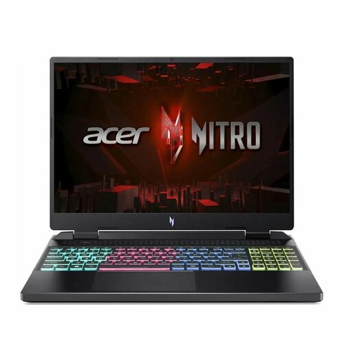 Ноутбук Acer Nitro 16 AN16-41-R5H9 (NH. QLKCD.002) 16", IPS, AMD Ryzen 5 7640HS 4.3ГГц, 6-ядер/без OC/black