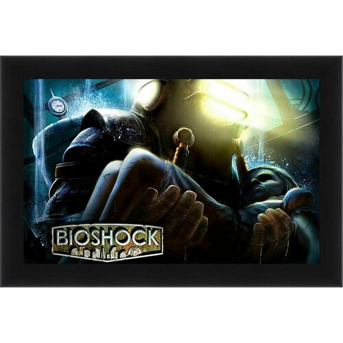 Плакат, постер на холсте Bioshock. Размер 21х30 см