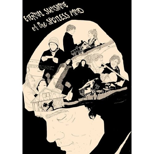 Плакат, постер на бумаге Вечное сияние чистого разума (Eternal Sunshine Of The Spotless Mind, 2004г). Размер 42 х 60 см