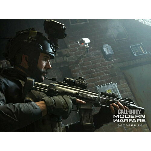 Плакат, постер на бумаге Call Of Duty: Modern Warfare/игровые/игра/компьютерные герои персонажи. Размер 30 х 42 см