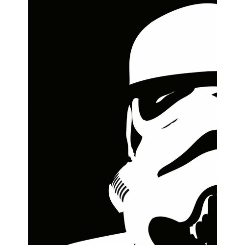 Плакат, постер на холсте Star Wars-Stormtrooper/Звездные войны-Штурмовик. Размер 42 х 60 см