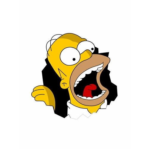 Плакат, постер на бумаге Simpsons/Гомер Симпсон/комиксы/мультфильмы. Размер 60 х 84 см