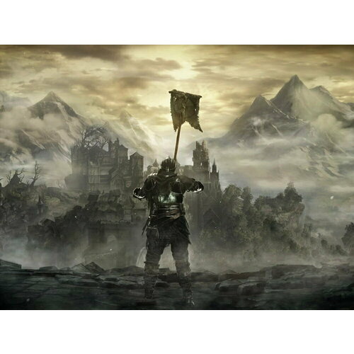 Плакат, постер на бумаге Dark Souls/Темные Души/игровые/игра/компьютерные герои персонажи. Размер 21 х 30 см