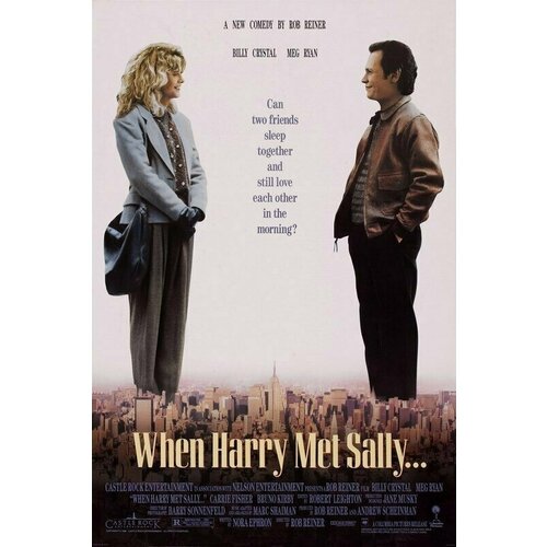 Плакат, постер на бумаге Когда Гарри встретил Салли (When Harry Met Sally.), Роб Райнер. Размер 21 х 30 см