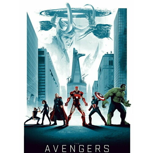 Плакат, постер на холсте Avengers/Мстители/комиксы/мультфильмы. Размер 21 х 30 см