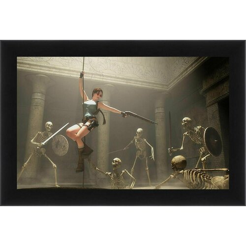 Плакат, постер на холсте Tomb Raider. Размер 21х30 см
