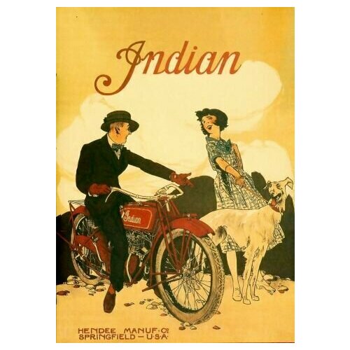 Плакат, постер на холсте India: Motorcycle-Индия: Мотоцикл. Размер 42 х 60 см