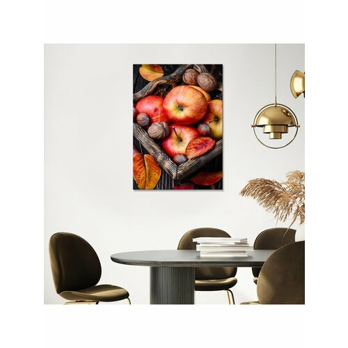 Картина на холсте с подрамником Орехи яблоки 40х60
