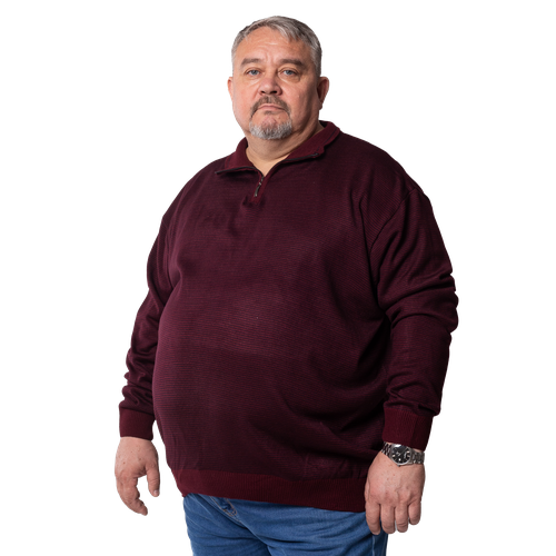 Джемпер Turhan, размер 6 XL, бордовый