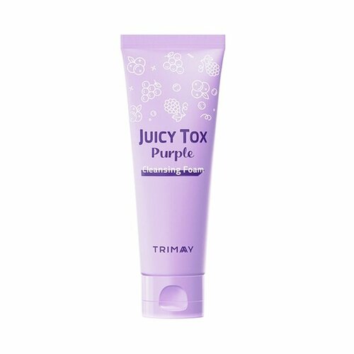 Очищающая пенка на основе фиолетового комплекса TRIMAY Juicy Tox Purple Cleansing Foam, 120мл