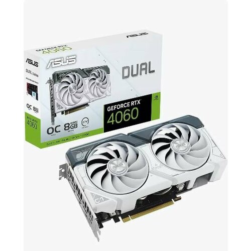 Видеокарта ASUS GeForce RTX 4060 DUAL OC WHITE 8GB (DUAL-RTX4060-O8G-WHITE)
