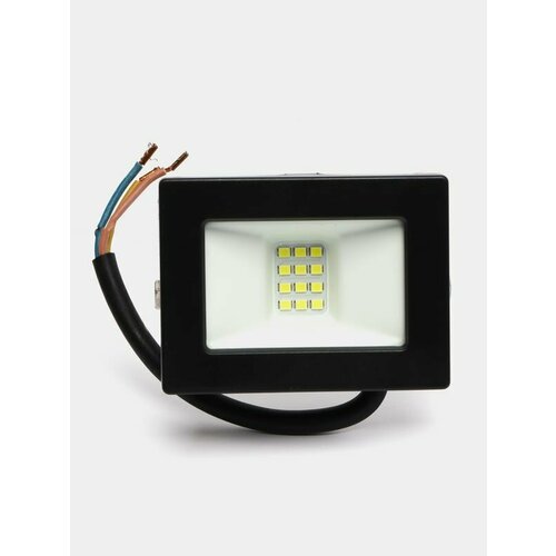 Прожектор светодиодный 2835SMD, 10W 6400K AC230V/50Hz IP65, 55067, черный