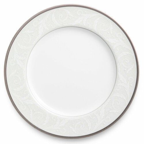 Закусочная тарелка из костяного фарфора, 23 см, белый/декор, серия Ноктюрн, Narumi, NAR-50685-1269