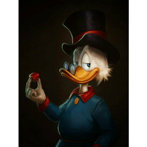 Плакат, постер на бумаге Duck Tales: Scrooge McDuck/Утиные истории: Скрудж Макдак/искусство/арт/абстракция/творчество. Размер 60 х 84 см