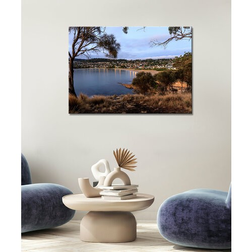 Картина/Картина на холсте для интерьера/Картина на стену/Картина для кухни/ -Австралия город вода 40х60