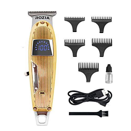 Машинка для стрижки волос HQ-320, Профессиональный триммер для стрижки волос, для бороды, усов, Золотистый