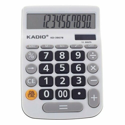 Калькулятор настольный, 12 - разрядный, 3867B (комплект из 3 шт)