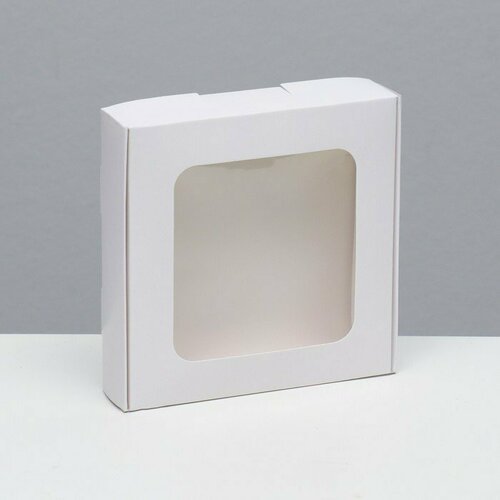 Коробка самосборная, белая, 13 х 13 х 3 см (комплект из 46 шт)
