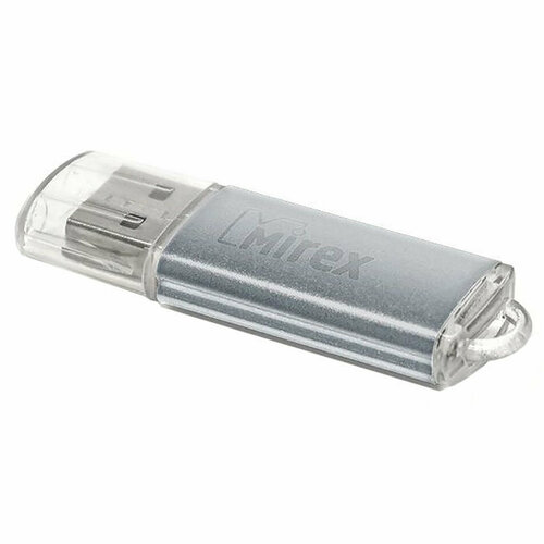 Флешка Mirex UNIT SILVER, 32 Гб, USB2.0, чт до 25 Мб/с, зап до 15 Мб/с, серебристая (комплект из 2 шт)