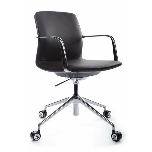 Кресло для персонала Riva Design Chair Plaza-M FK004-В12 тёмно-коричневая кожа
