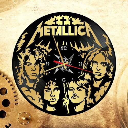 Настенные часы с группой Metallica, Металлика, James Hetfield
