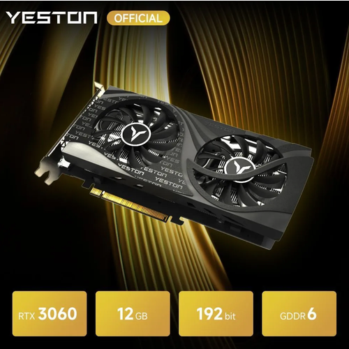 Видеокарта YESTON GeForce RTX 3060 12 ГБ (RTX3060 GA 12 ГБ 192bit GDDR6)