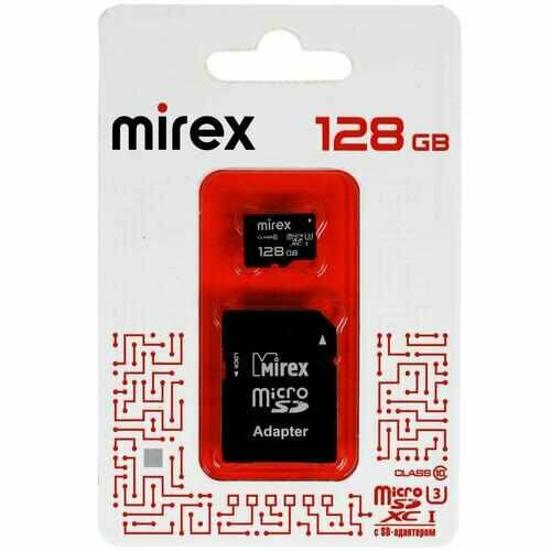 Карта памяти Mirex microSDXC 128 ГБ [13613-AD3UH128]