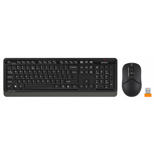 Клавиатура и мышь беспроводные A4TECH Fstyler FG1012 черный/серый